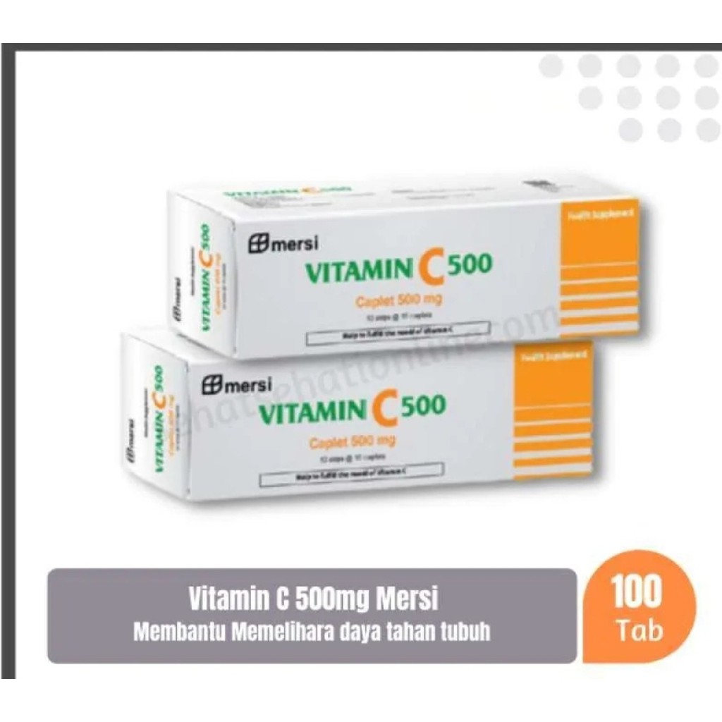 Jual MERSI VITAMIN C 500mg Strip @10 Kapsul - Meningkatkan Imun dan Daya Tahan Tubuh | Shopee ...