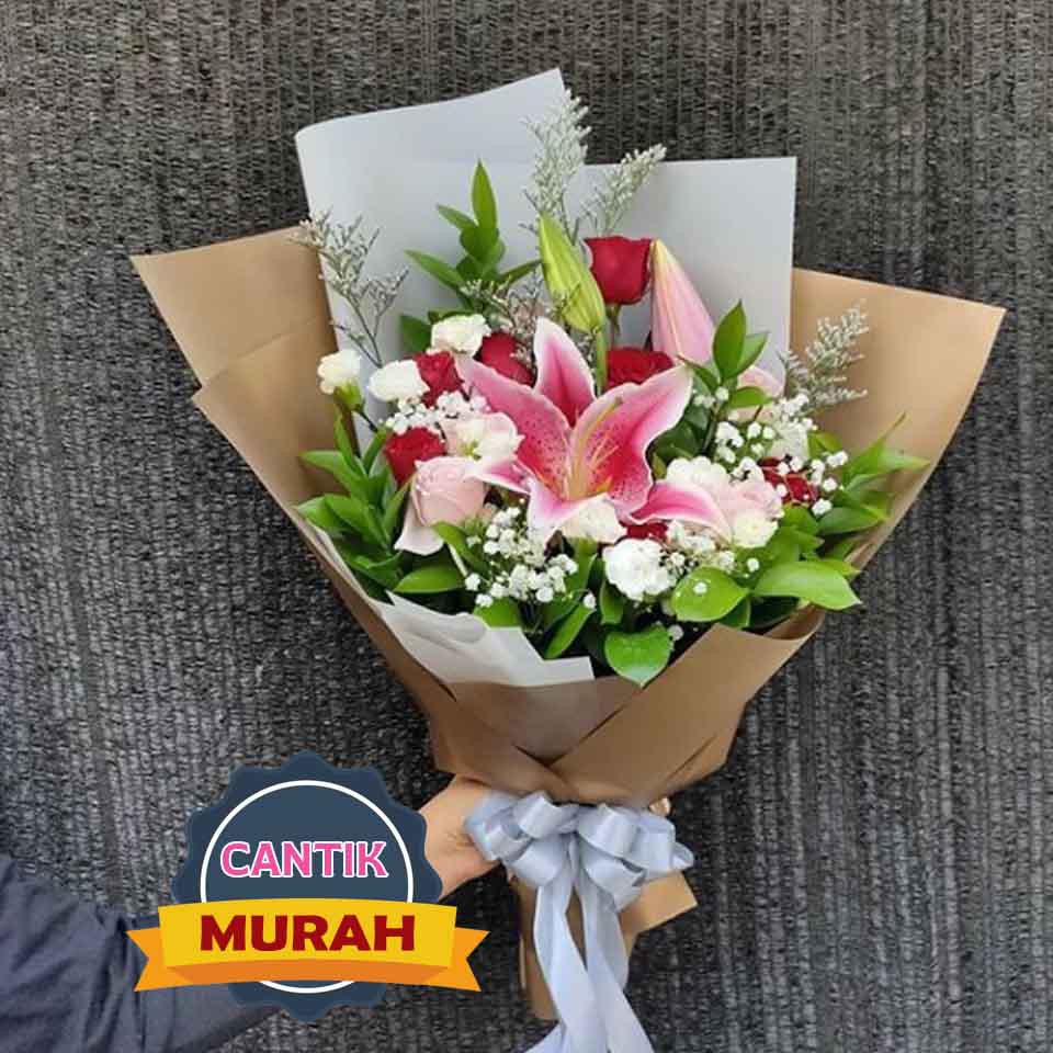 Jual Hand Bouquet Wisuda | Buket Bunga Lily | Hand Buket Ultah Istri | Kado Bunga Ulang Tahun ...
