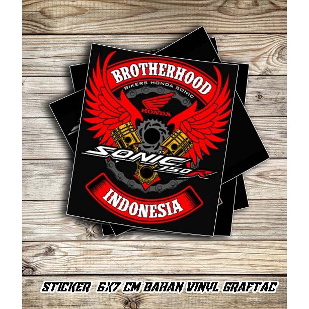 Jual Sticker Sonic Stiker HONDA Sonic motor club Bikers | Shopee Indonesia