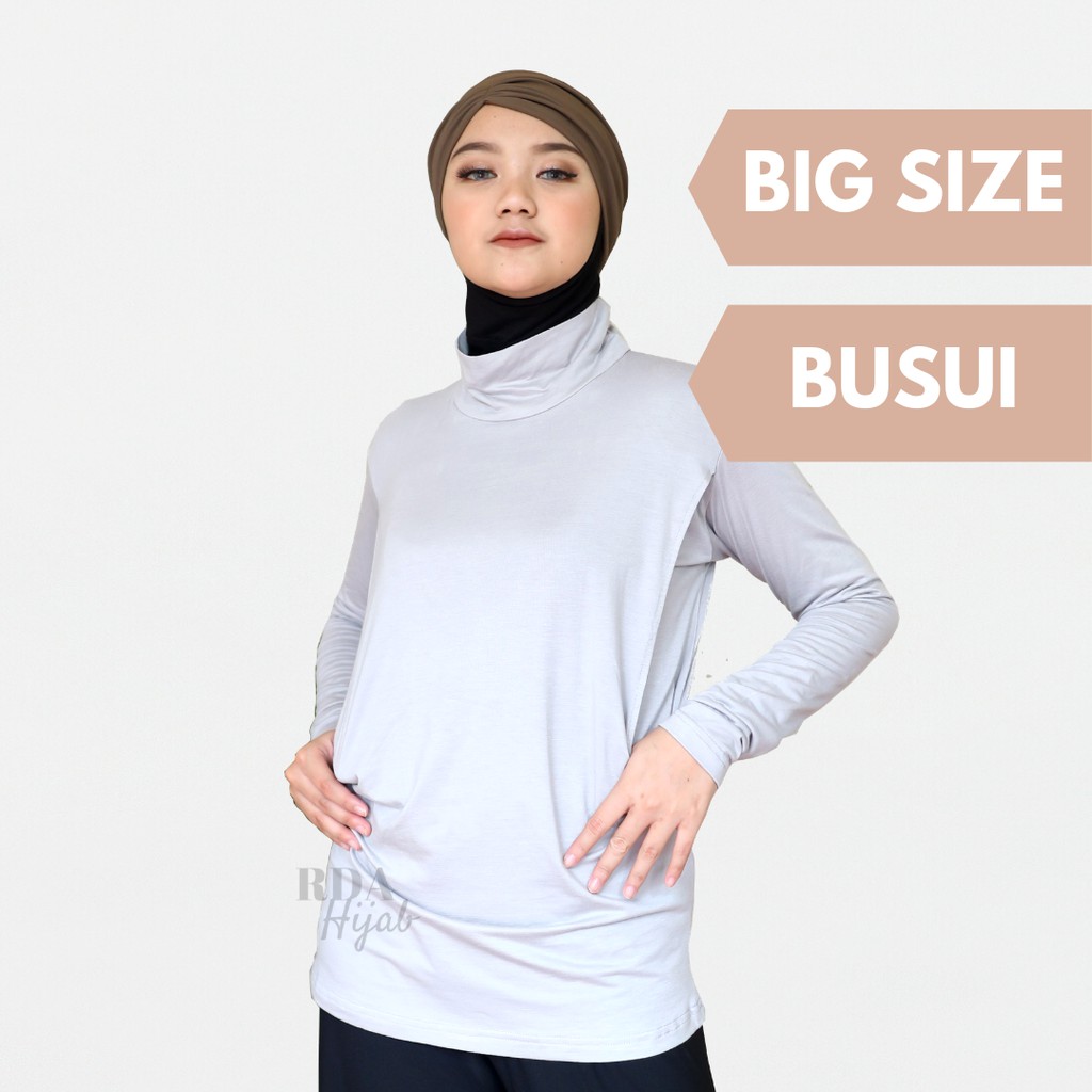 Jual Highneck Longsleeves Busui BIG SIZE RDA Hijab Manset Lengan Panjang Ibu Menyusui Jumbo ...