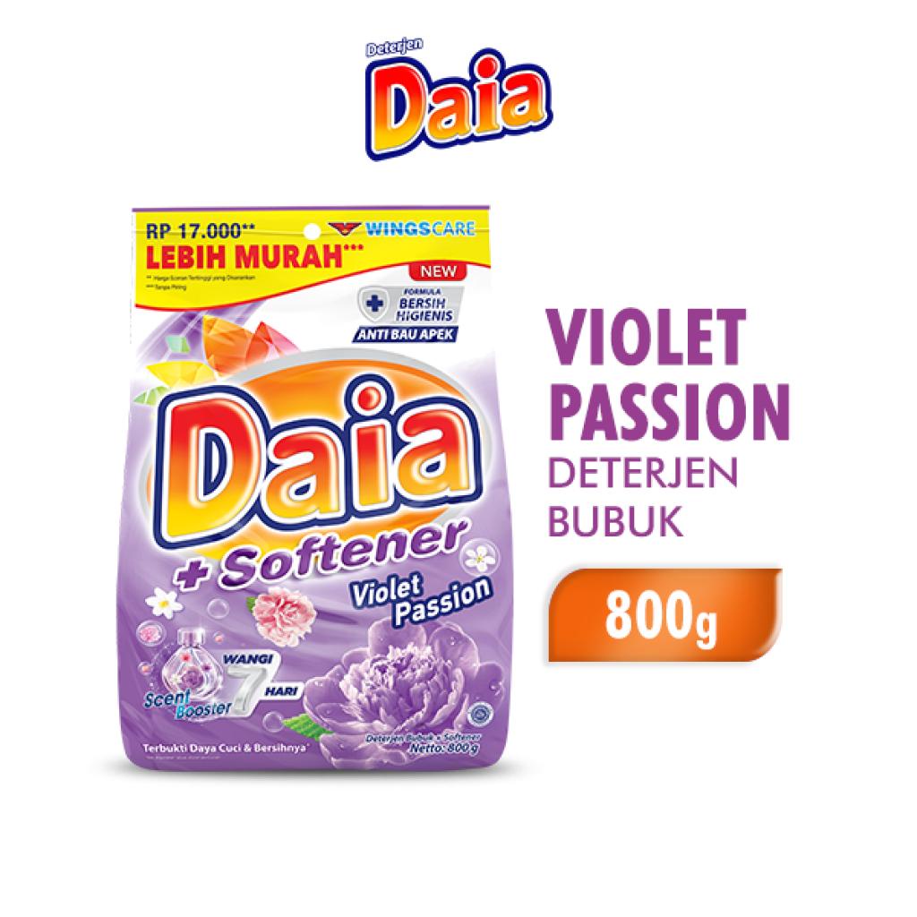 Jual Daia Deterjen Bubuk Violet 800 gr | Shopee Indonesia