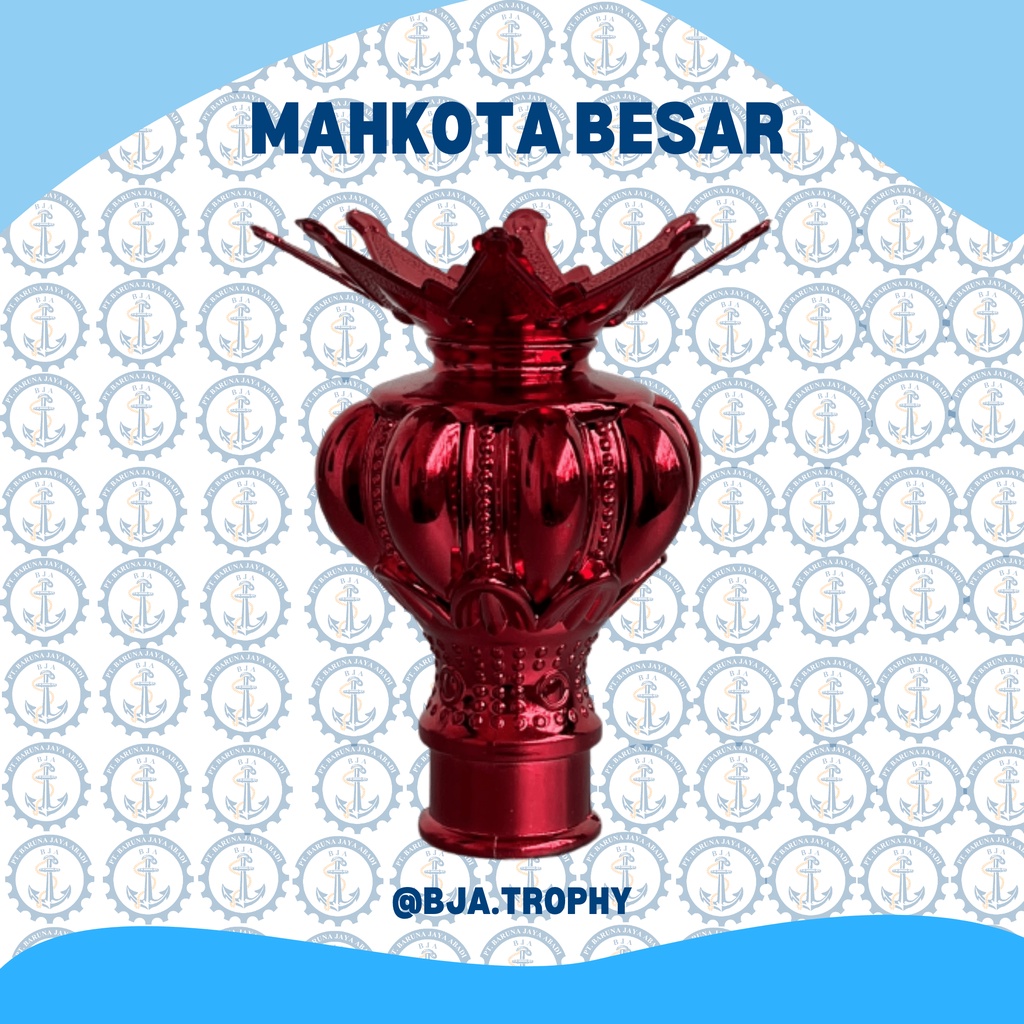 Jual MAHKOTA BESAR WARNA MERAH/MAHKOTA PIALA TROPHY/PART PIALA/ORNAMEN ...