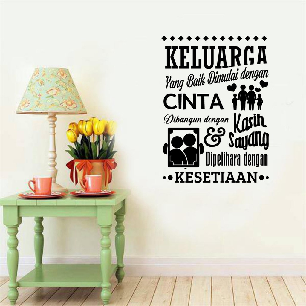 Jual Puswall - Stiker Dinding / Wallsticker Motive Keluarga Yang Baik ...