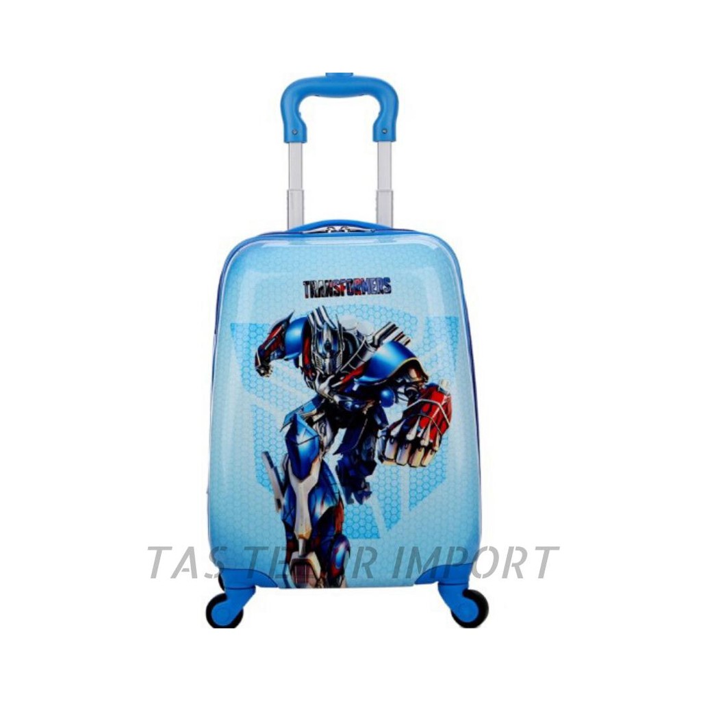 Jual (RK)Koper Anak Karakter Transformer Biru-Koper Travel Anak 16 Inci ...