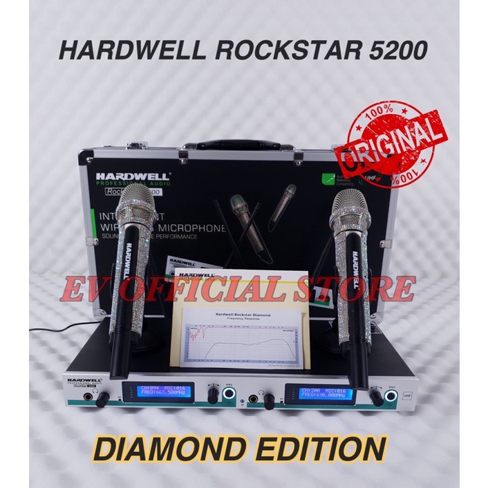 Jual Mic Wireless HARDWELL ROCKSTAR 5200 ORIGINAL Double Handle ...