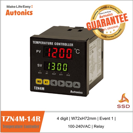 Jual Temperature Control Digital Controller Autonics TZN4M-14R | Shopee ...