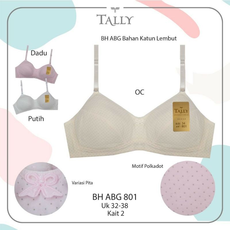 Jual Minibra Tally 801 | Tally Mini Bra | Bh Remaja | Bra Abg | Shopee ...