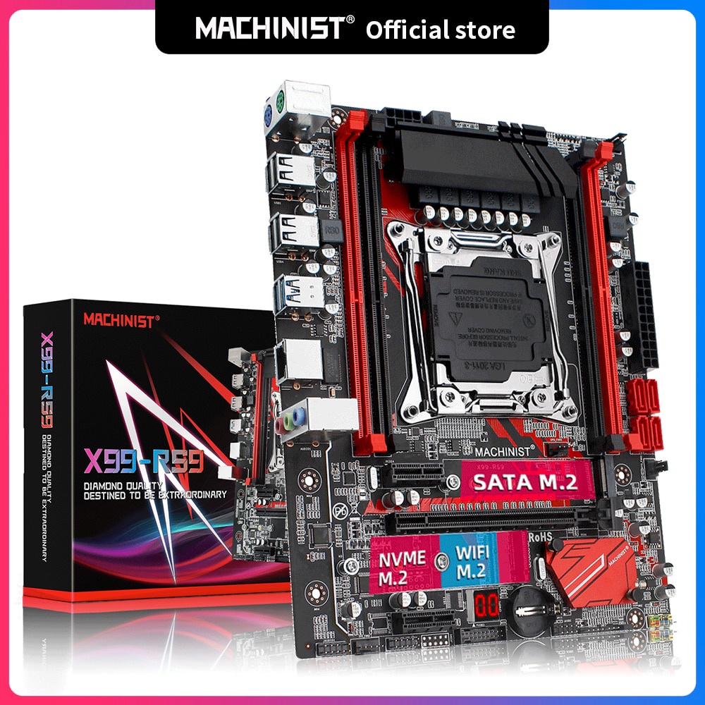 Jual PREORDER Machinist X99 Motherboard LGA 2011-3 SATA/ PCI-E M.2 Slot ...