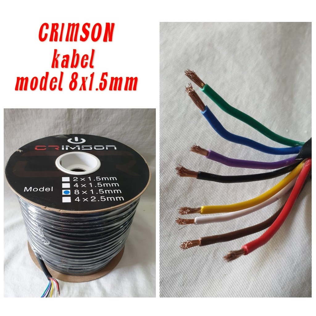 Jual KABEL SOUND SYSTEM CRIMSON 8 X 1.5 MM PANJANG 100 METER ORIGINAL ...