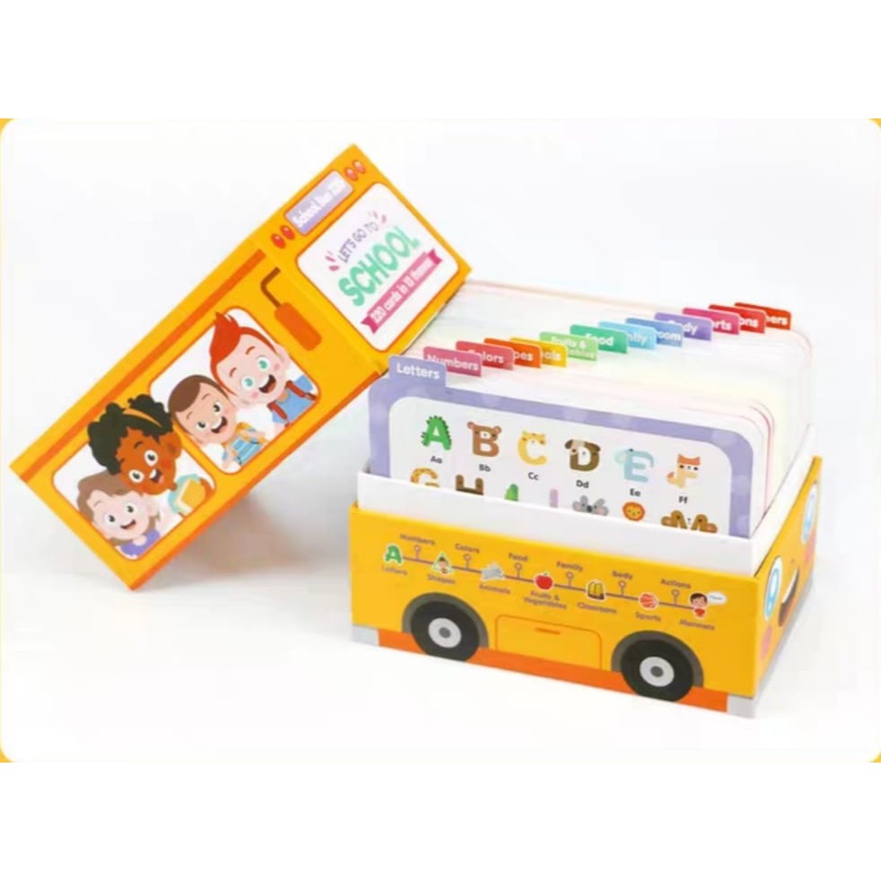 Jual READY STOCK Let's go to school cards 13 themes / montessori ...