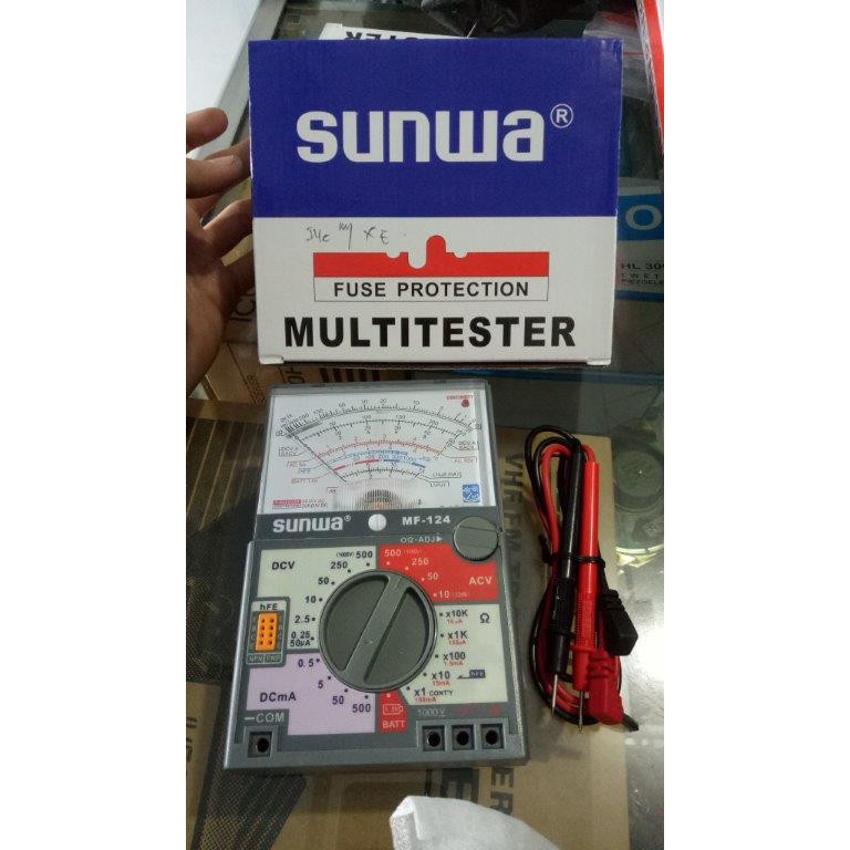 Jual Avometer multitester multimeter Analog SUNWA MF 124L | Shopee ...