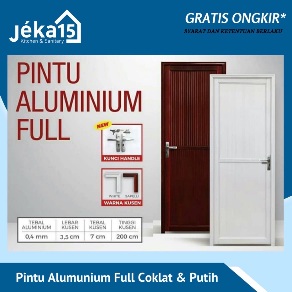 Jual PINTU ALUMUNIUM FULL KAMAR MANDI / PINTU WC ALUMUNIUM MURAH ...