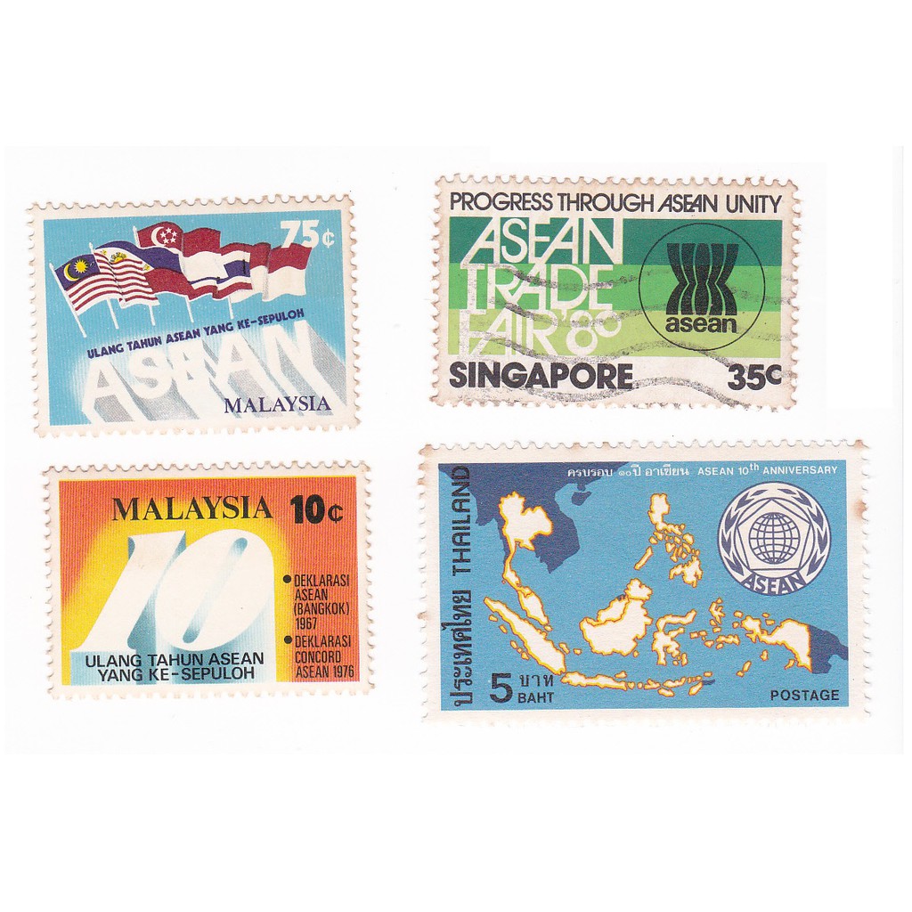 Jual Perangko ASEAN Mix (4pcs) | Shopee Indonesia