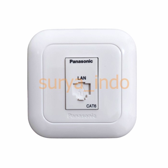 Jual STOP KONTAK DATA CAT6 PANASONIC WEJ24886 MODUL LAN / OUTLET DATA ...