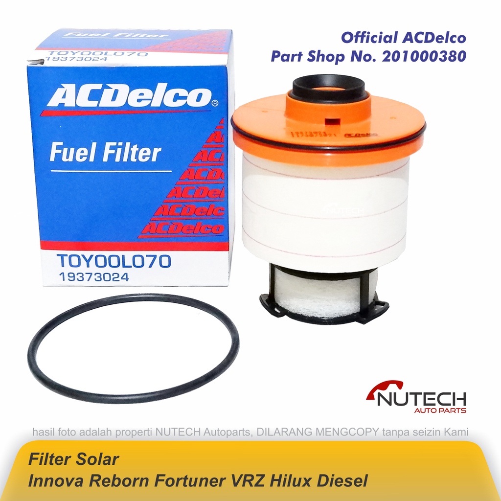 Jual Fuel Filter Solar Innova Reborn Fortuner VRZ Hilux Diesel ACDelco ...