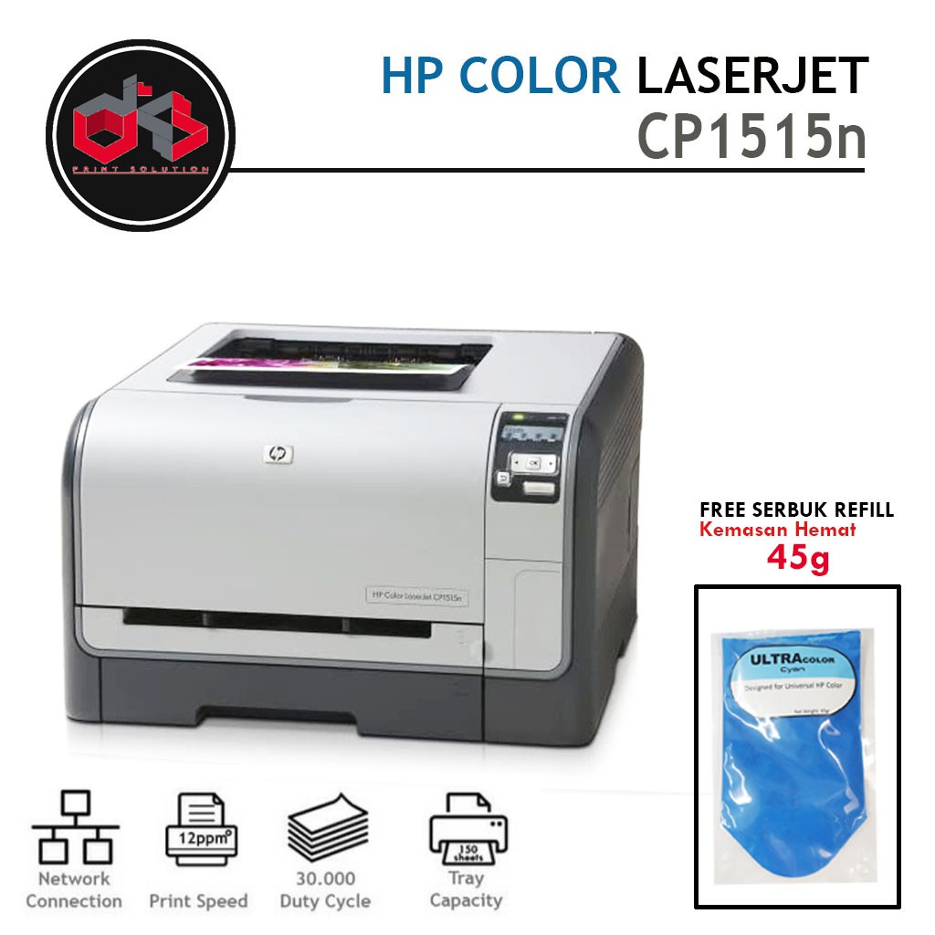 Jual Printer HP Color LaserJet CP1515n | Printer Laser Color A4 | Shopee Indonesia