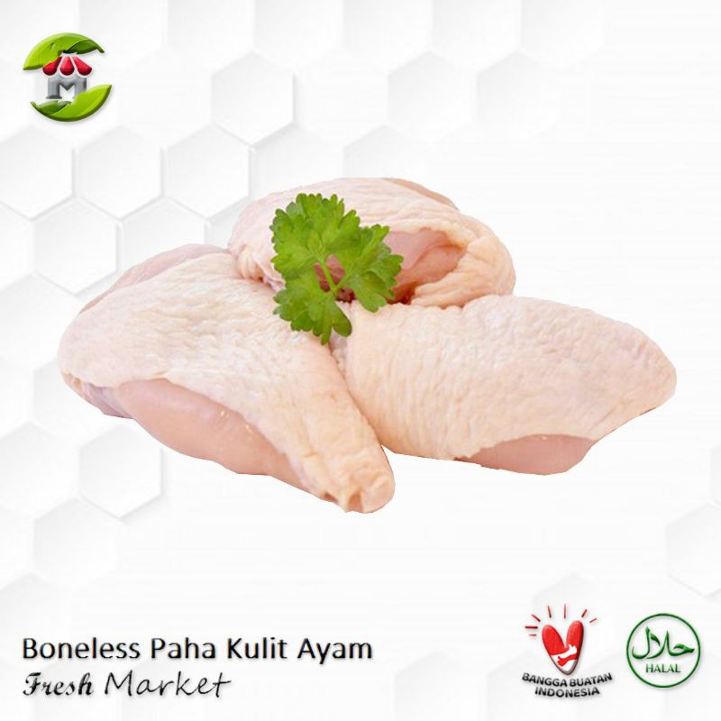 Jual [DEPOK] Boneless Fillet Paha Ayam Dengan Kulit Pack 970gr - 1kg ...
