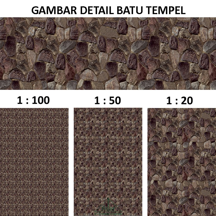 Jual Kertas Motif / Corak Batu Tempel Skala - Dinding / Miniblock #3 ...