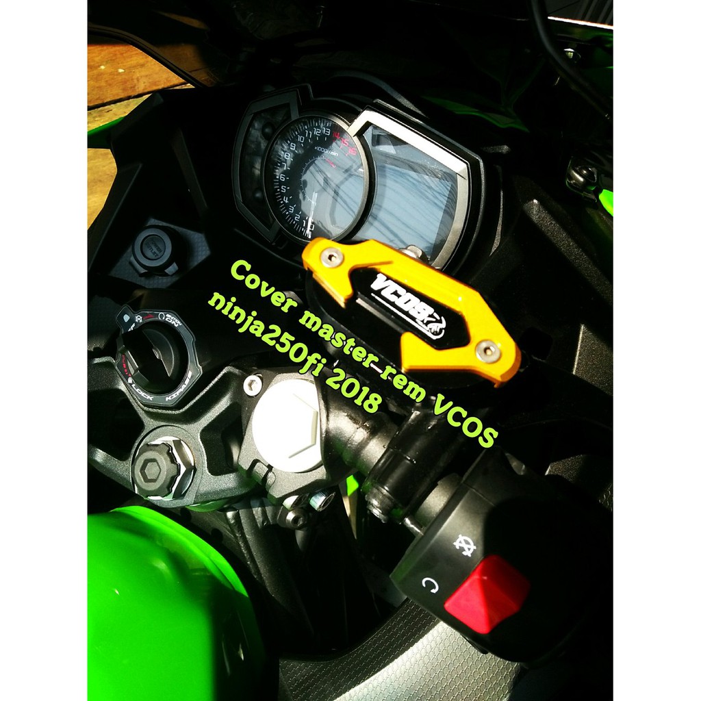 Jual Cover master rem VCOS ninja 250 fi 2018 tutup minyak rem depan ...