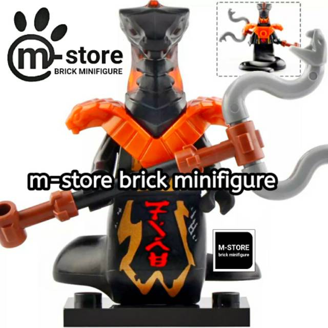Jual brick pyro vipers char secrets of the forbidden spinjitzu mini toy ...