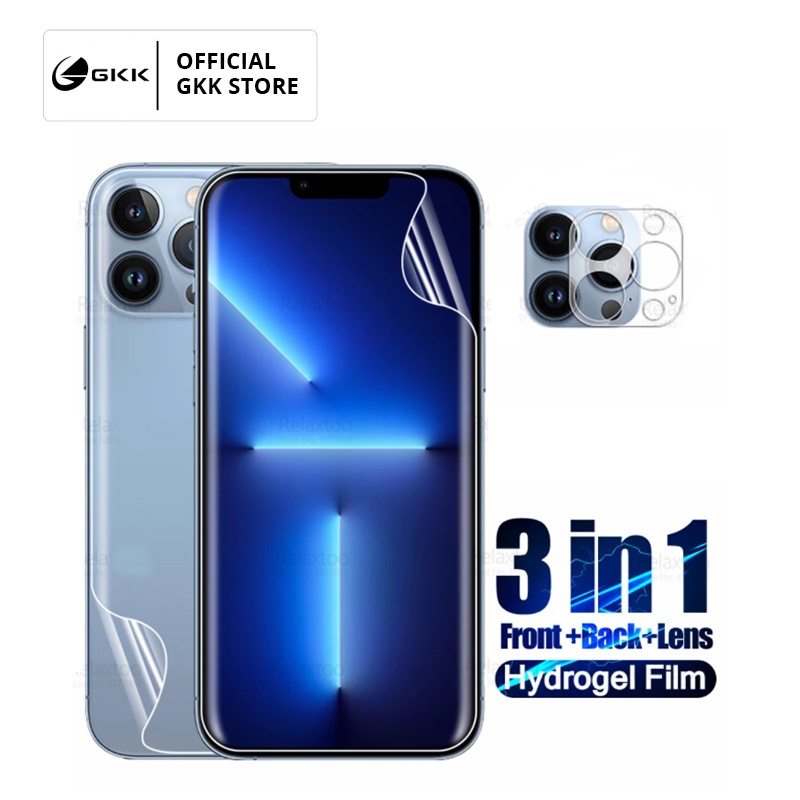 Jual GKK Hydrogel Full Set Camera Back Front Screen Protector Anti Gores For IPhone 5 6 7 8 PLUS ...