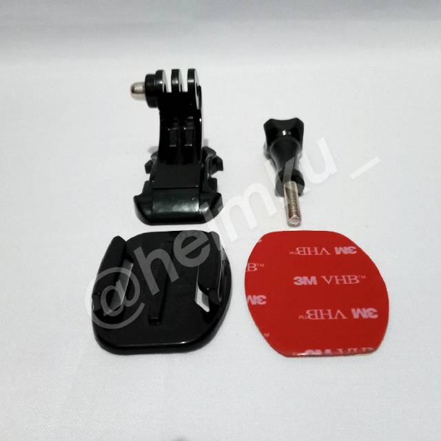 Jual J Hook Screw Mount Flat Helm Action Camera (Go Pro, B Pro, Xiaomi ...