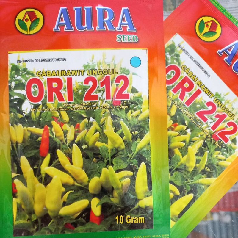 Jual Benih Cabe Rawit ORI 212 10Gram Aura Seed | Shopee Indonesia