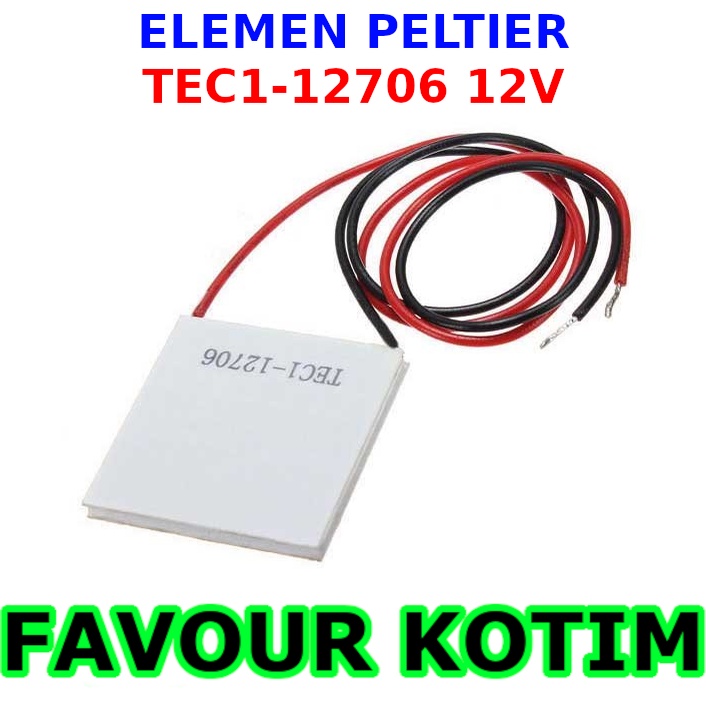 Jual PELTIER TEC-12706 TEC1 12706 THERMOELECTRIC DC 12V 6A FVKOTIM ...