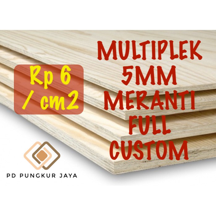 Jual TRIPLEK / MULTIPLEK 5MM MERANTI FULL UKURAN CUSTOM | Shopee Indonesia