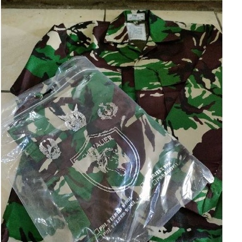 Jual SERAGAM PDL TNI BAHAN BALOTELLI FURING | Shopee Indonesia