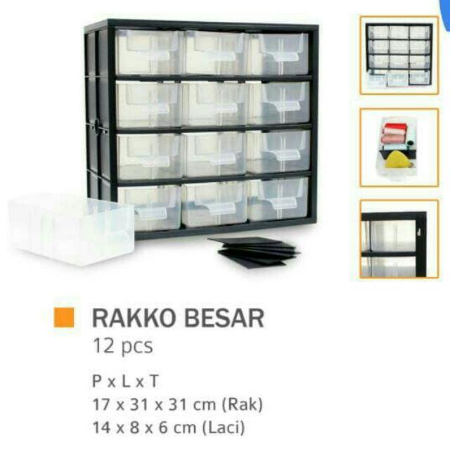 Jual Rako rak komponen elektronik ada 3 varian 12, 24 dan 30 laci ...