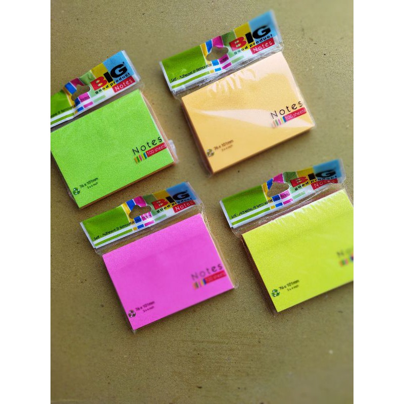Jual STICKY NOTE POST IT 76X76mm STIKER MEMO NOTE STICKY NOTE BIG ...