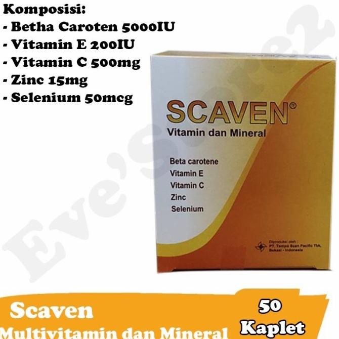 Jual Scaven Multivitamin & Mineral 50 Kaplet Lc | Shopee Indonesia