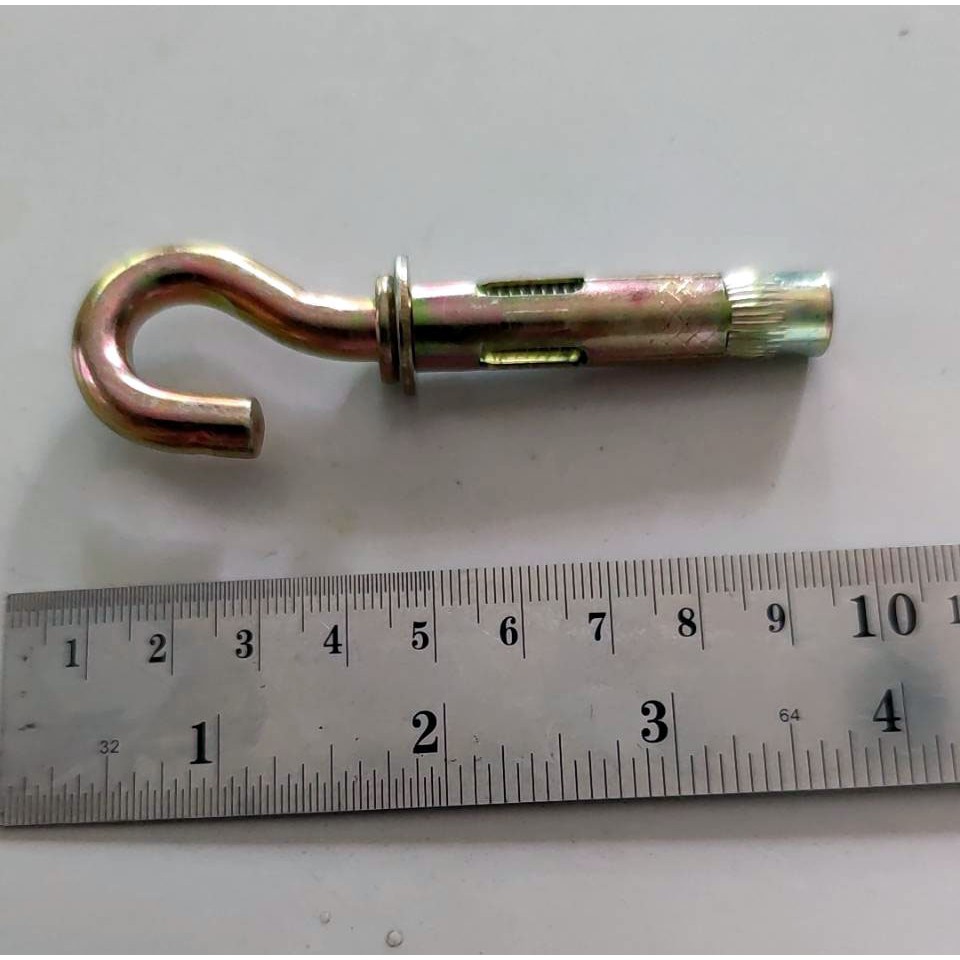 Jual hook anchor bolt 10x50 / Dinabolt gantung bulat - terbuka | Shopee ...