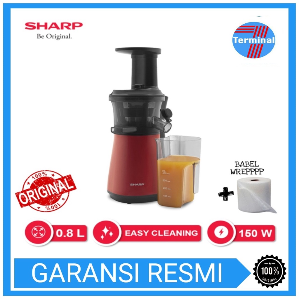 Jual SHARP SLOW JUICER EJC20YRD 0.8 LITER EJ-C20Y-RD 150 WATT - Merah ...