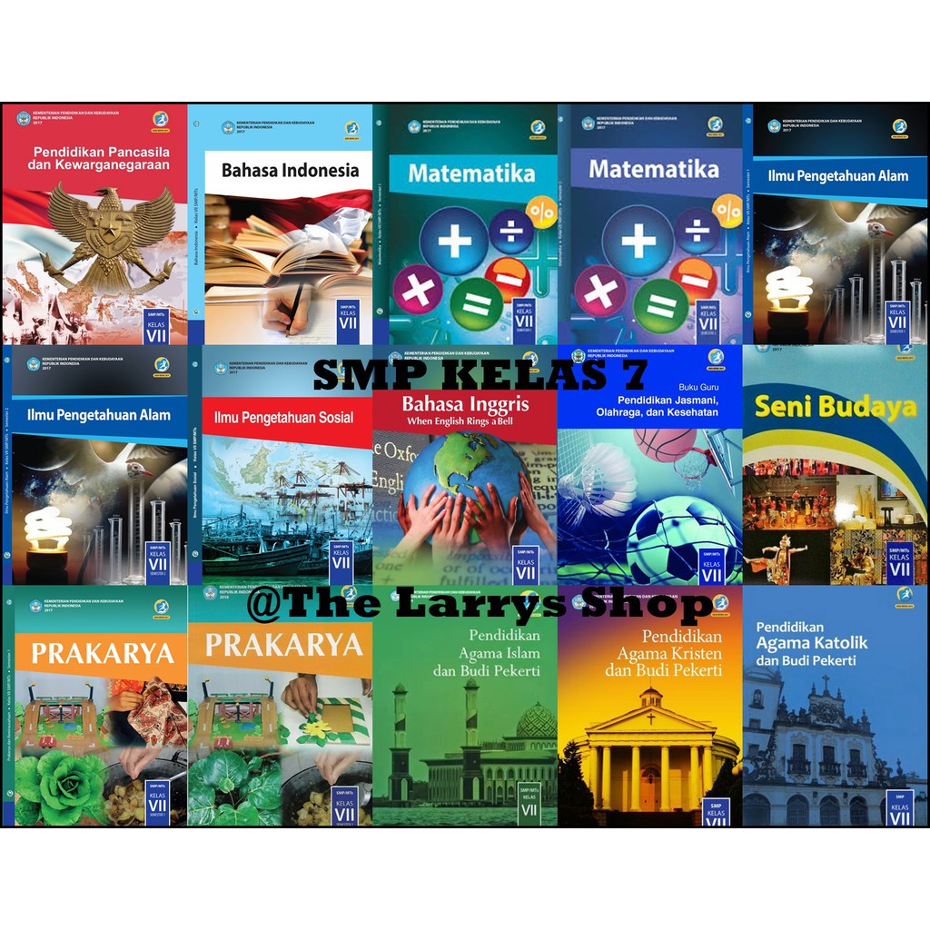 Jual Buku Pelajaran SMP kelas 7 (VII) Kurikulum 2013 ed rev 2017 ...