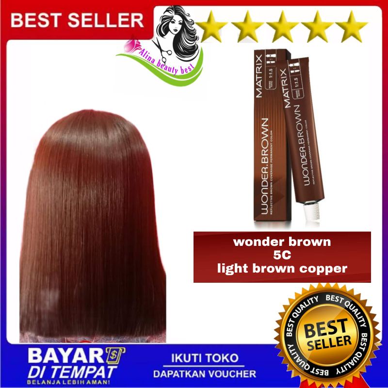 Jual cat rambut matrix wonder brown 90ML - 5C (Copper) | Shopee Indonesia