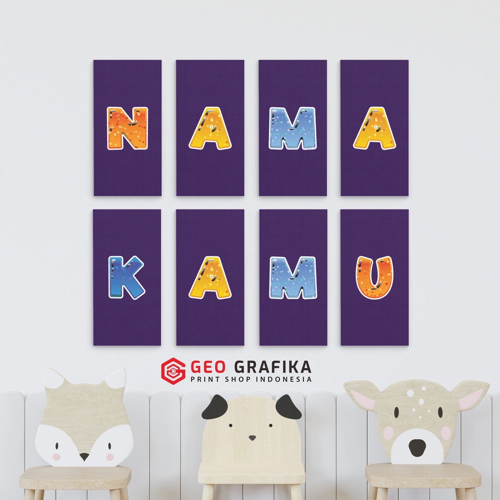 Jual Geo Grafika - Hiasan Dinding Huruf Alfabet Pajangan Dinding Kayu ...