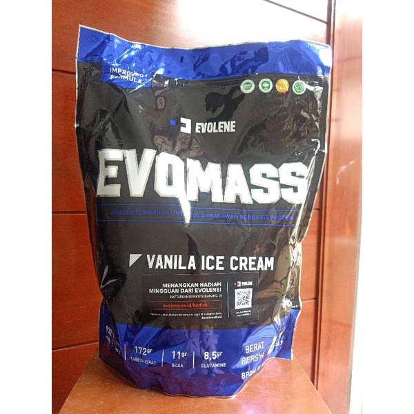Jual EVOMASS SUSU GAINER EVOLENE | isi 4.5kg Vanilla Coklat Hazelnut ...