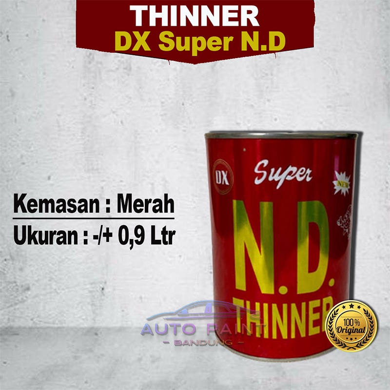 Jual THINNER | TINNER | TINER ND Super DX Merah - 1 Liter | Shopee ...