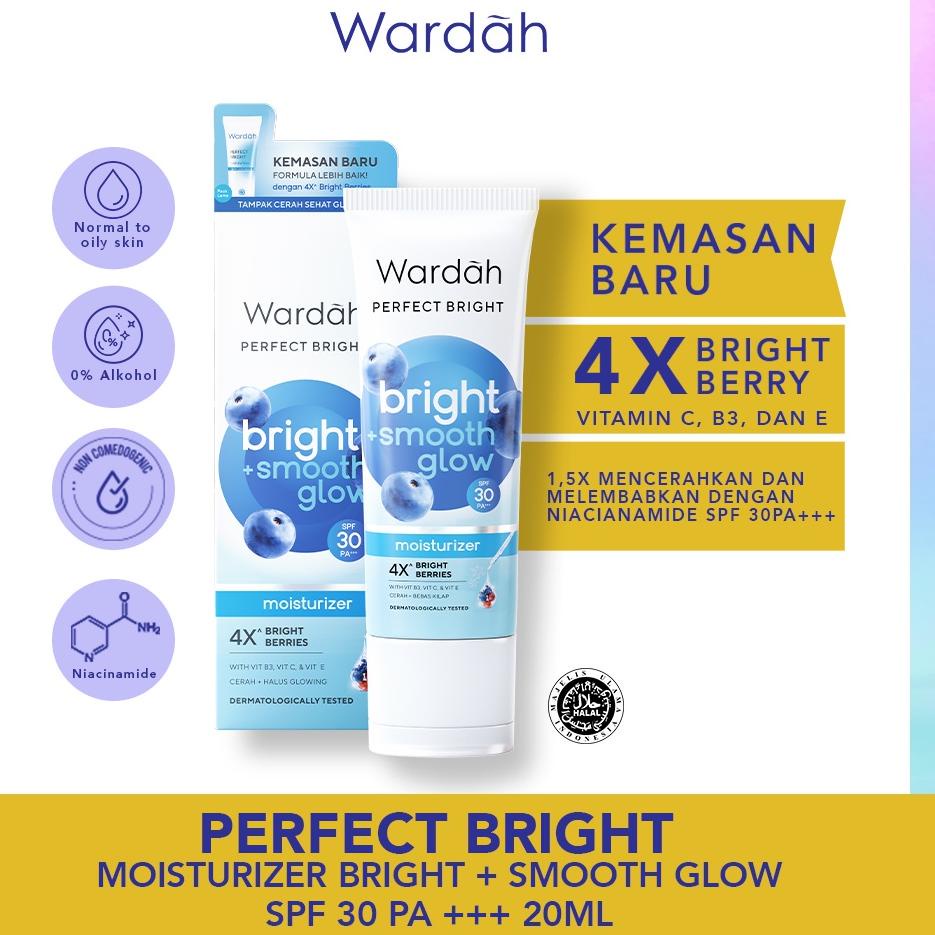Jual Wardah Perfect Bright Lightening Moisturizer Normal Skin SPF 30 PA+++ 20ml Kemasan ...