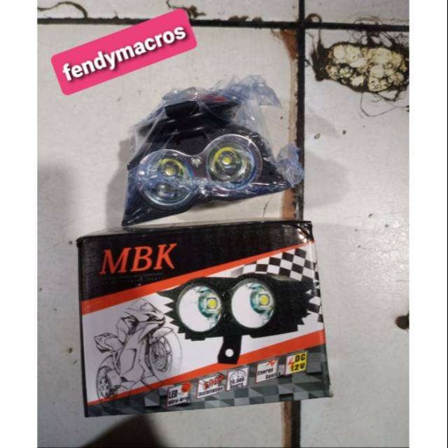Jual Lampu tembak led 2 mata 12v Mbk dan shinagawa | Shopee Indonesia
