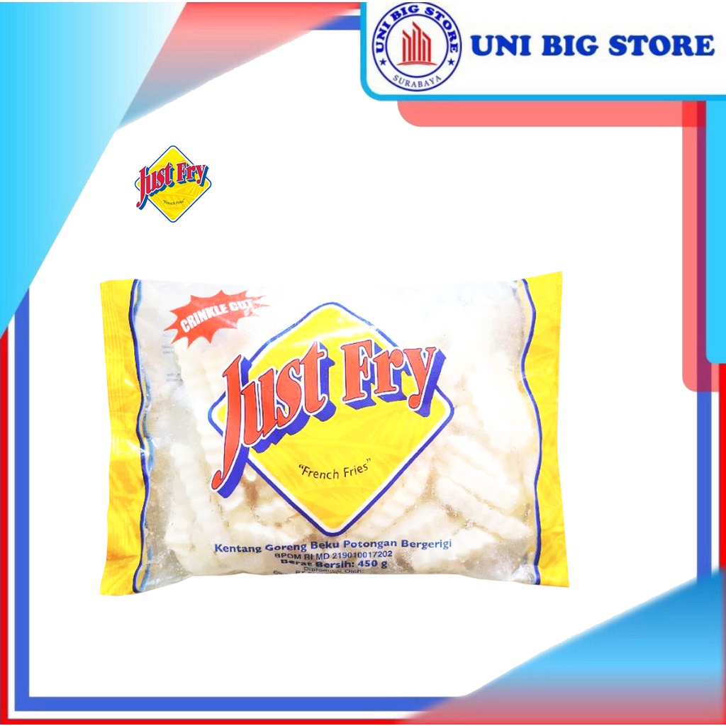 Jual Just Fry Crinkle Cut French Fries 450 gr Kentang Goreng Justfry ...