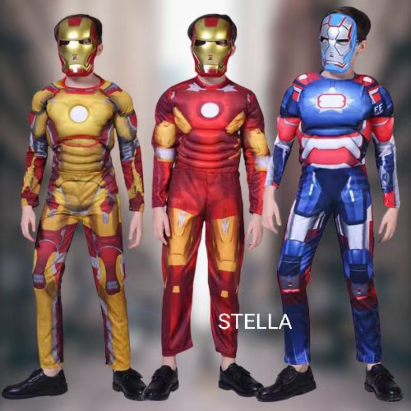 Jual kostum MARVEL anak IRON MAN Full Set | Shopee Indonesia
