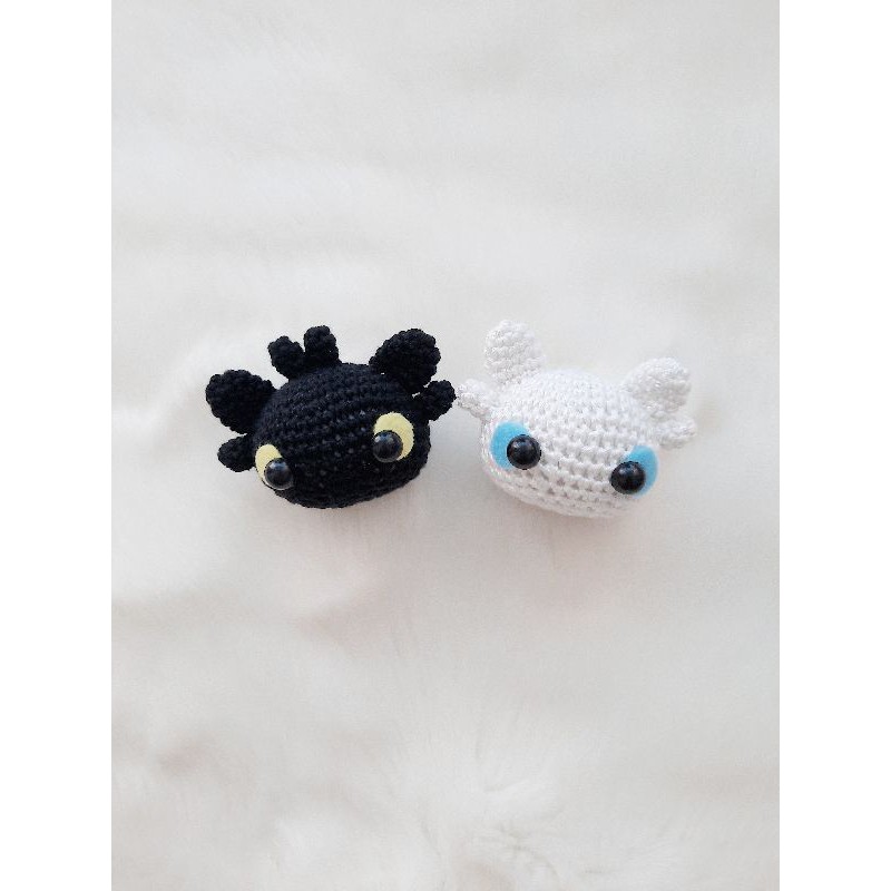 Jual Amigurumi (Boneka Rajut) Toothless Lightfury/Nightfury Head ...