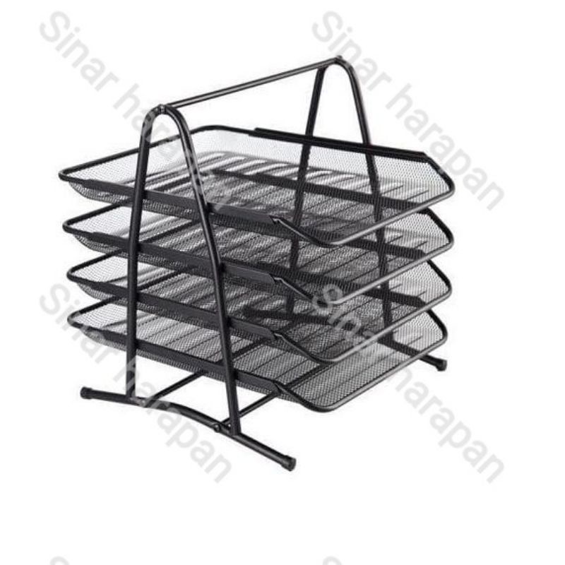 Jual Rak Dokumen Kertas Elevated Letter Tray Susun Besi | Shopee Indonesia