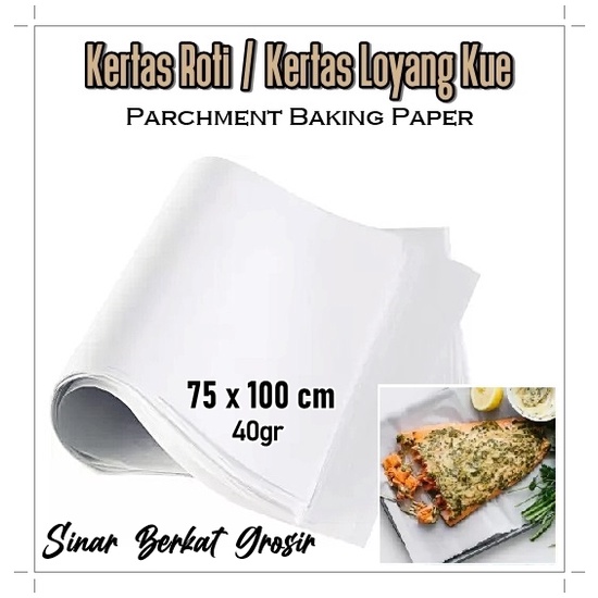 Jual Kertas Roti Anti Lengket / Kertas Baking / Kertas Loyang Kue 40 gr ...