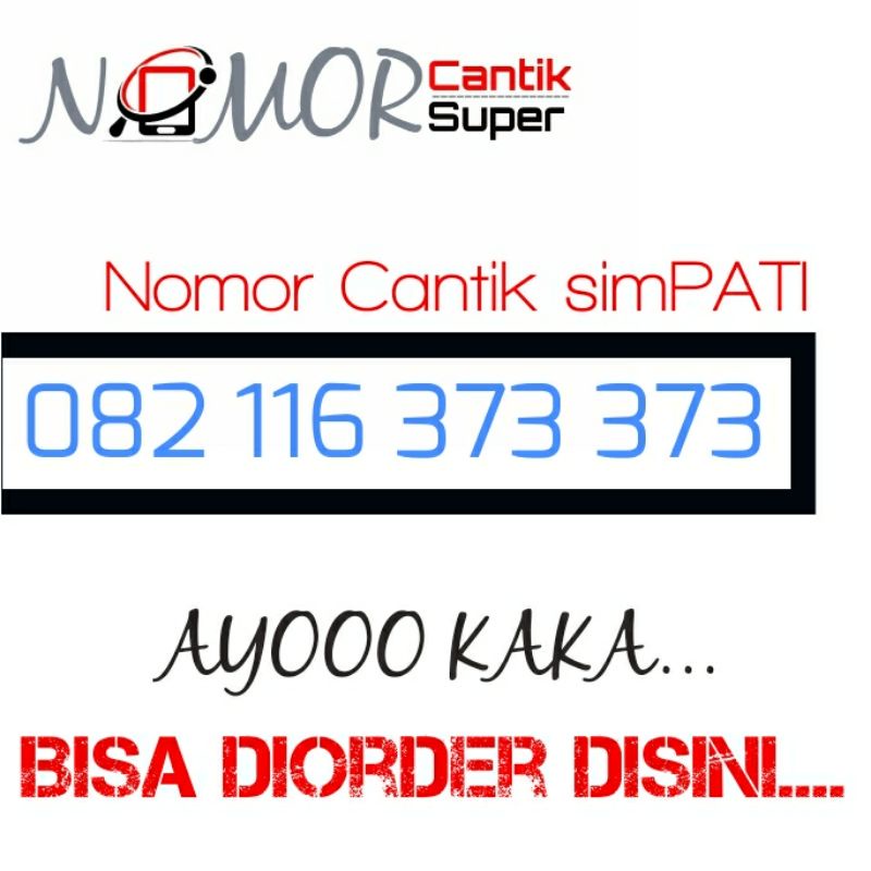 Jual Nomor Cantik Telkomsel simPATI 4G LTE Serian ABC ABC Resmi Dari TELKOMSEL | Shopee Indonesia