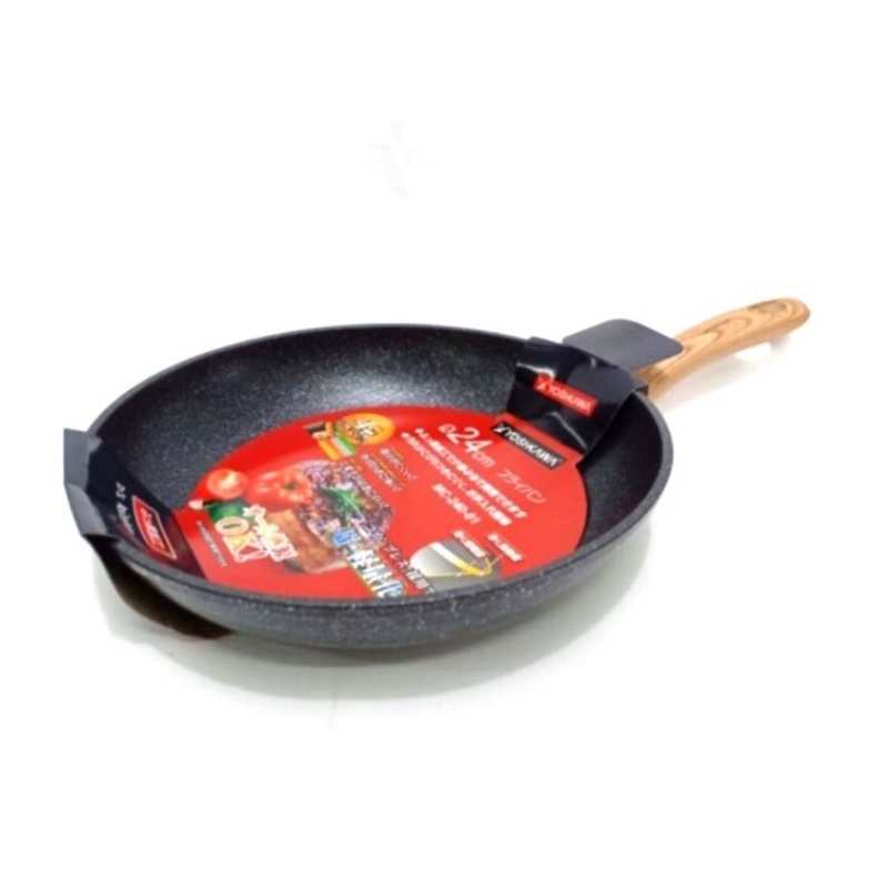 Jual Fry Pan Yoshikawa Marble 24 cm Wajan Induksi | Shopee Indonesia