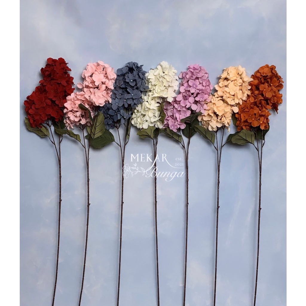 Jual (FR 84) - Bunga Artifisial Hydrangea Bunch x 2 cabang Dekorasi ...